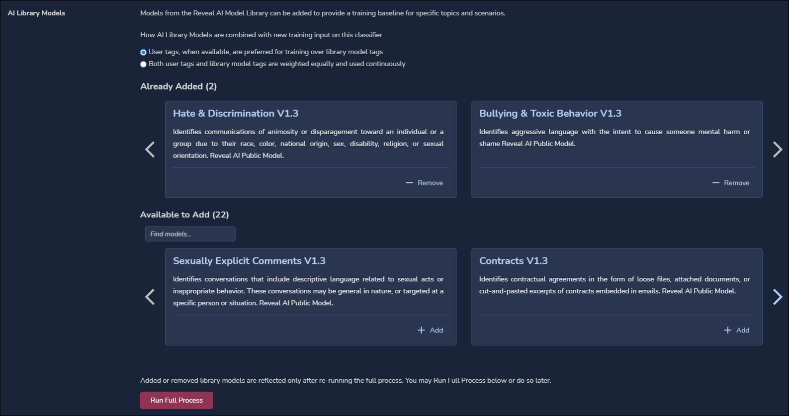 Apply AI Model from Library